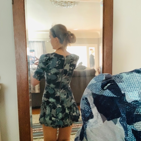 Sam & Lavi | Dresses | Sam Lavi Mini Dress In Blue Camo Print | Poshmark